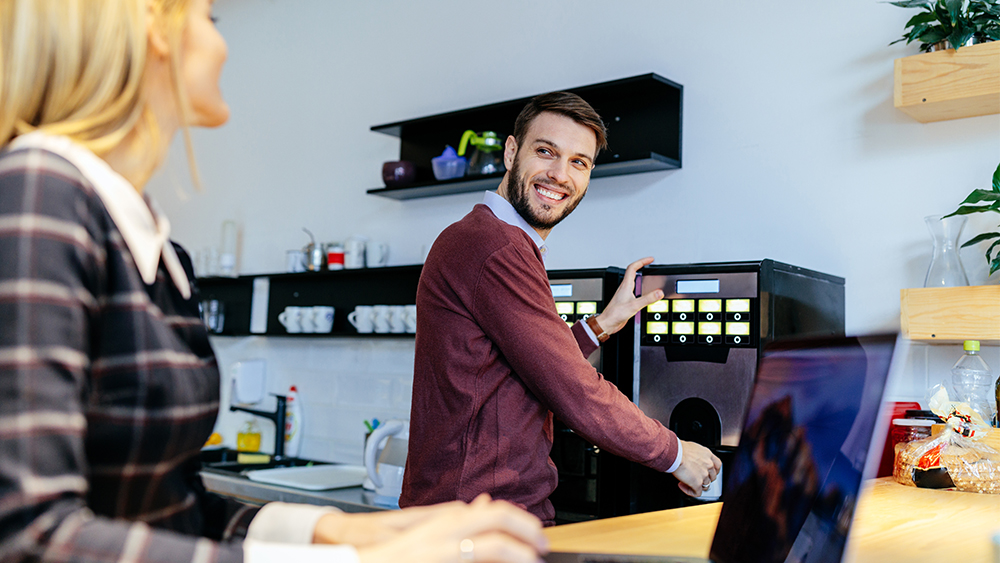 Mise en dépôt d’une machine à café en Belgique